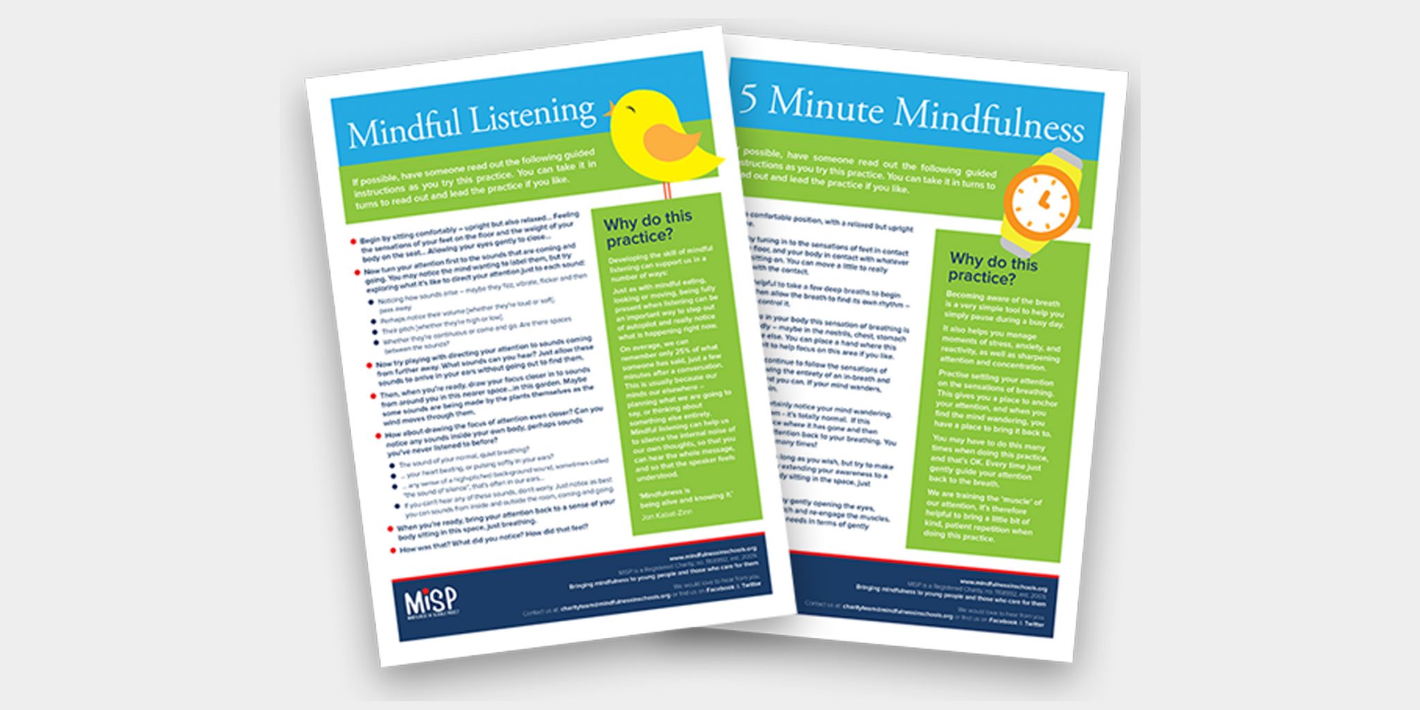 Free resources and events - Mindfulness in Schools Project